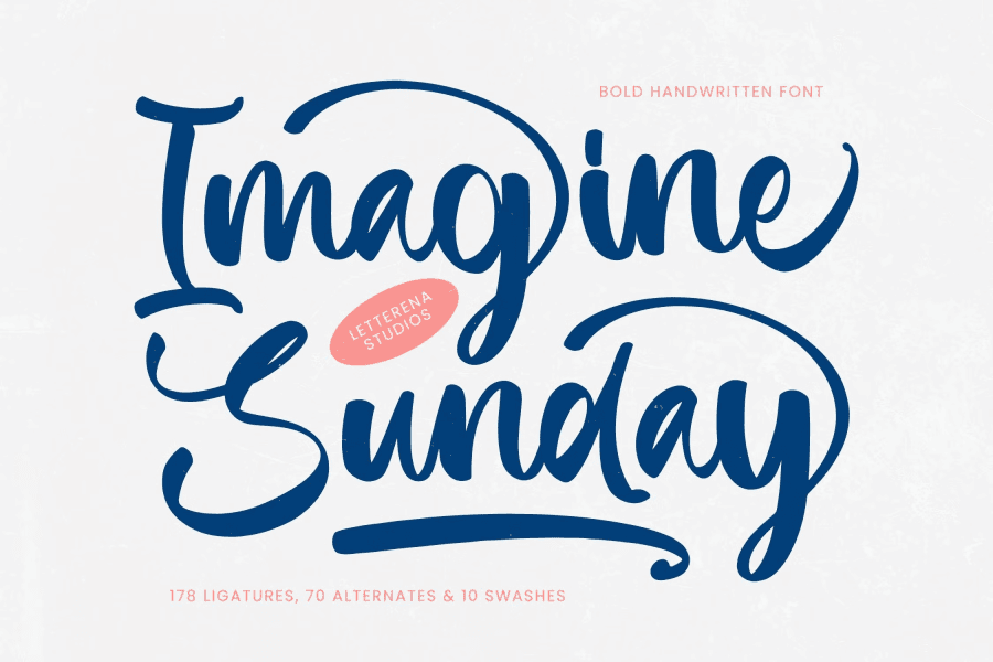 Imagine Sunday DEMO VERSION Font · 1001 Fonts