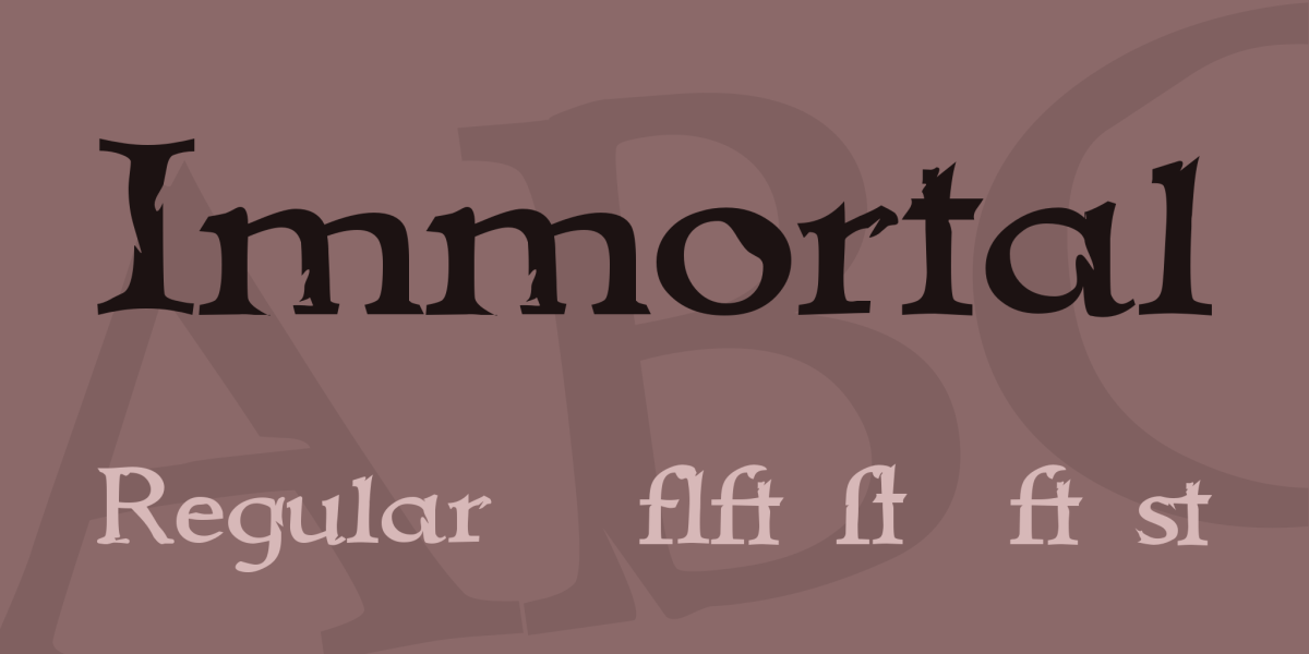 Immortal Font Family · 1001 Fonts
