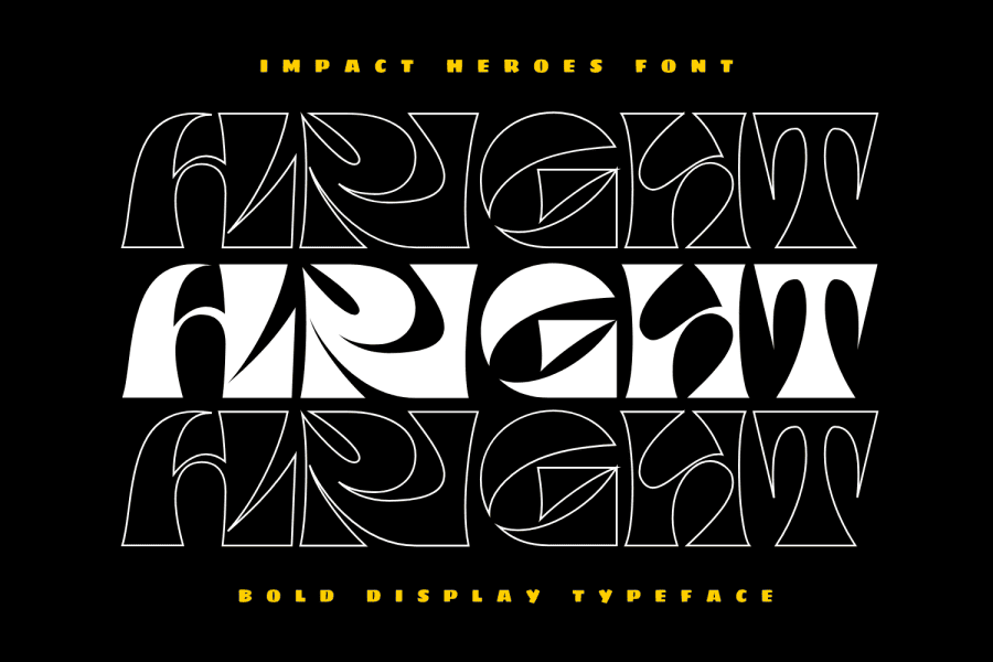 Impact Heroes Demo Font · 1001 Fonts