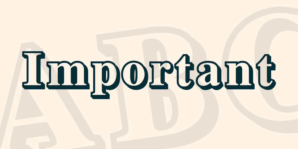 Important Font · 1001 Fonts