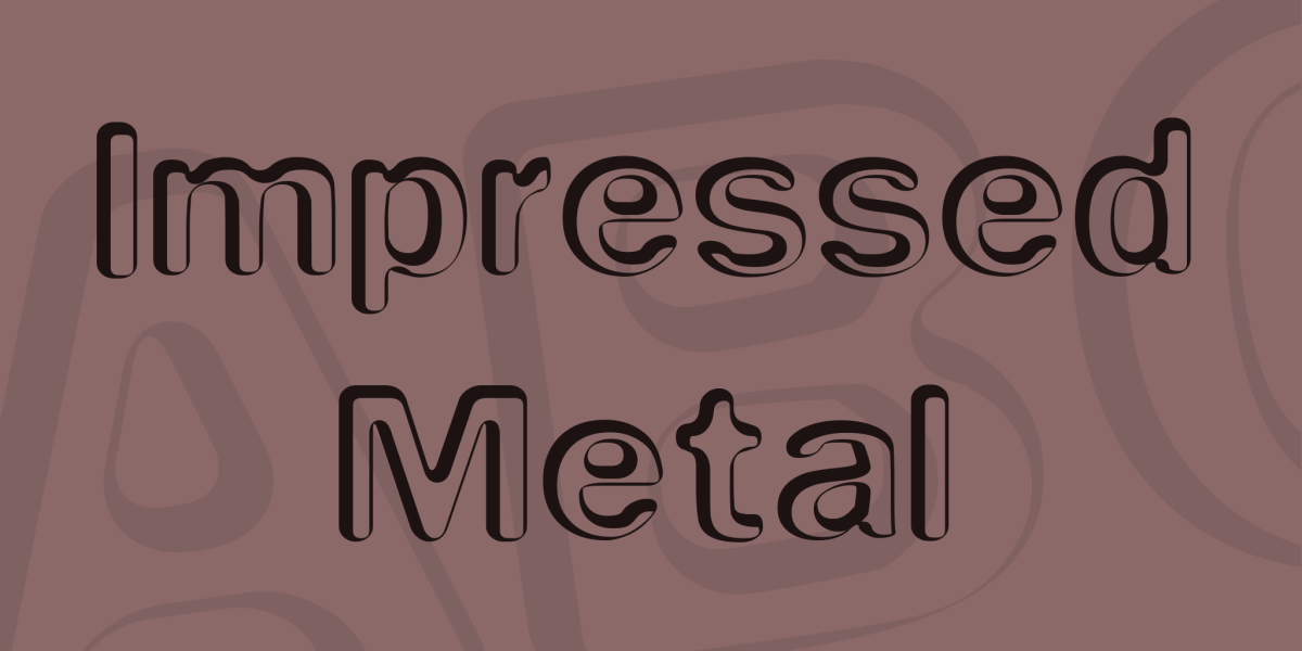Impressed Metal Font · 1001 Fonts