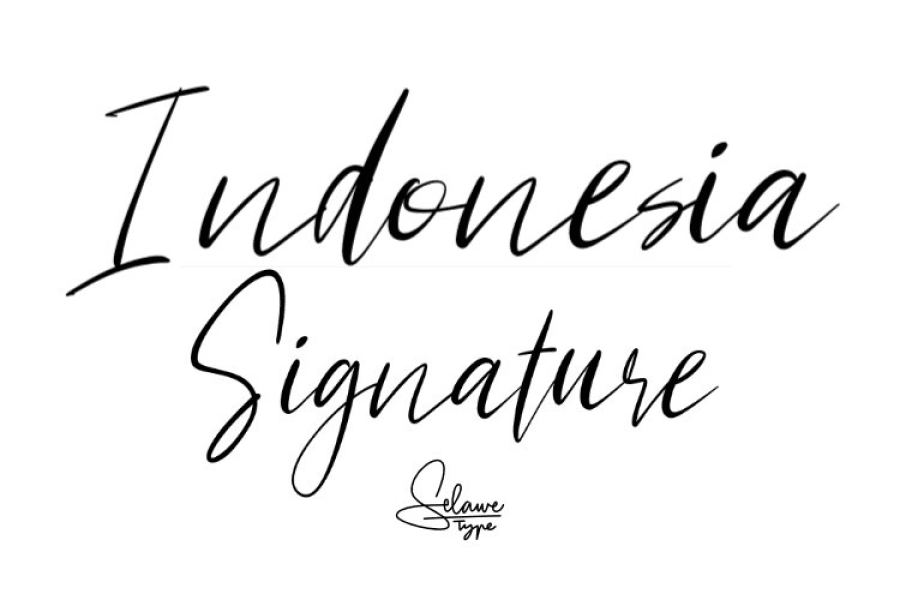 IndonesiaSignature Font · 1001 Fonts