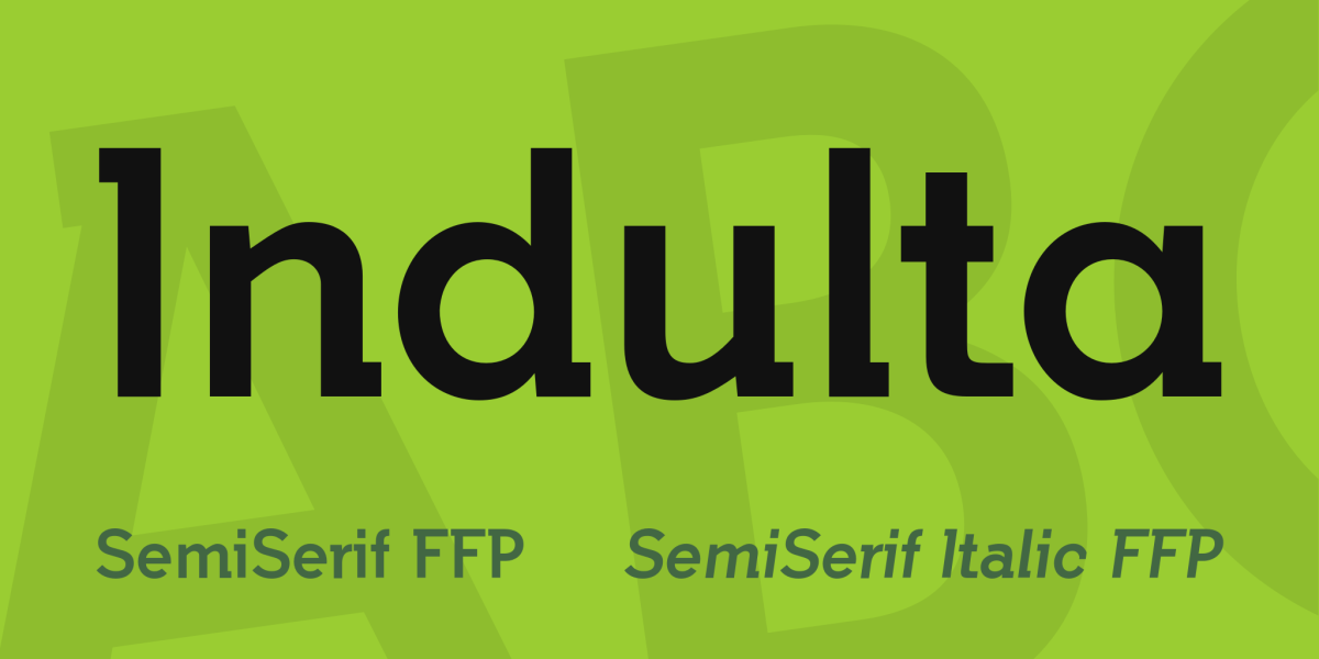 Indulta Font Family · 1001 Fonts