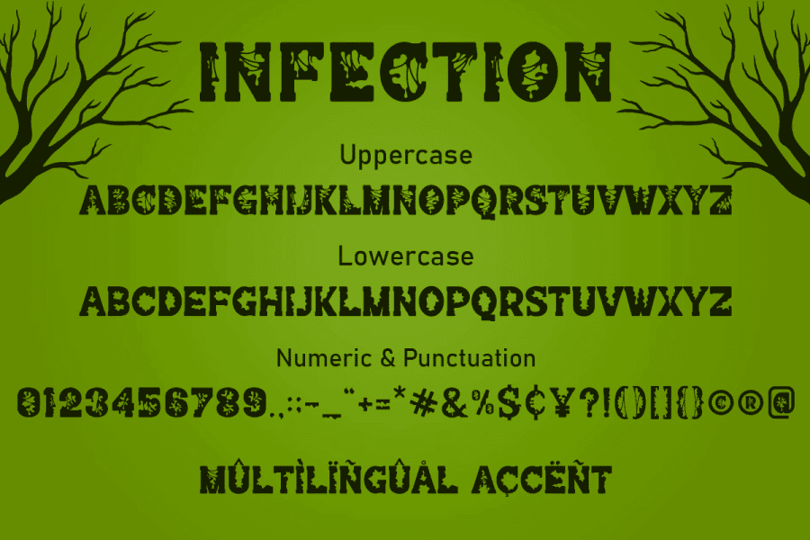 INFECTION Font · 1001 Fonts
