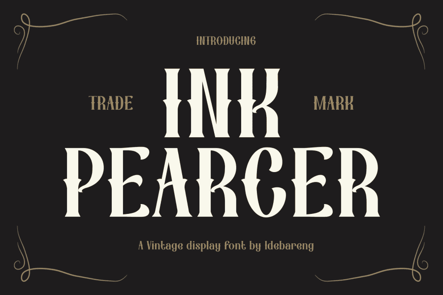 Ink Pearcer Font · 1001 Fonts