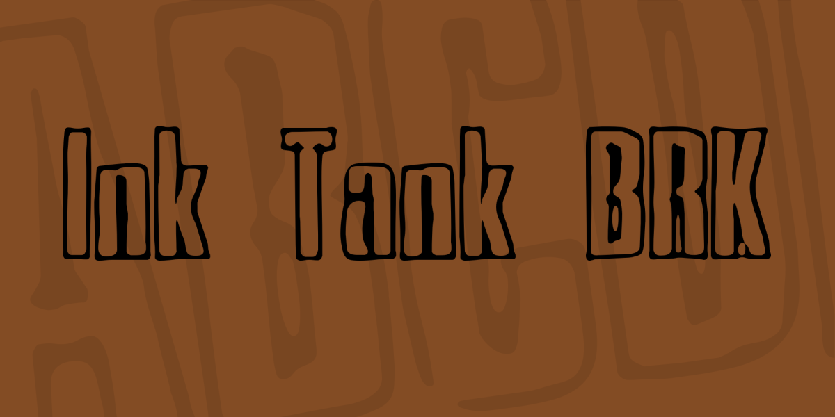 Ink Tank BRK Font · 1001 Fonts