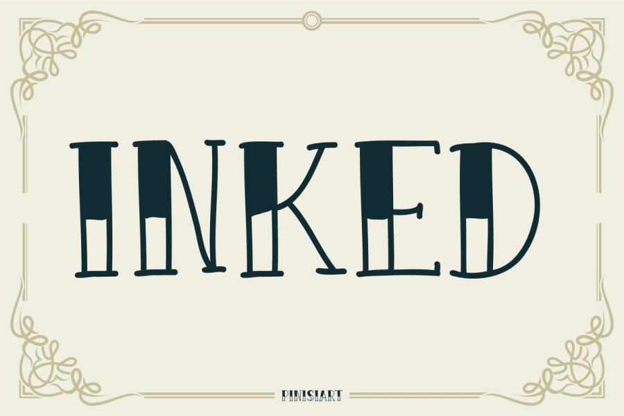 INKED Font · 1001 Fonts