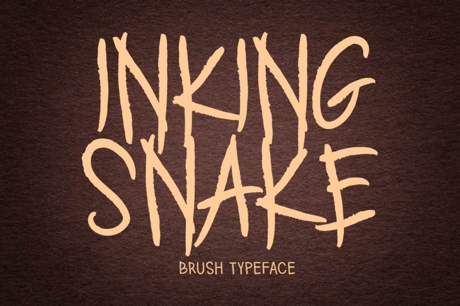 INKING SNAKE Font · 1001 Fonts