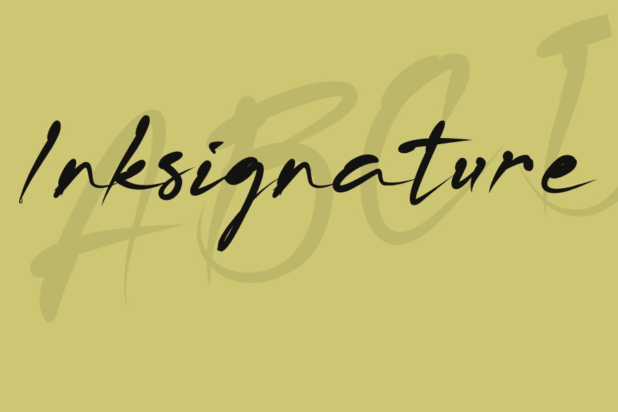 Inksignature Font · 1001 Fonts