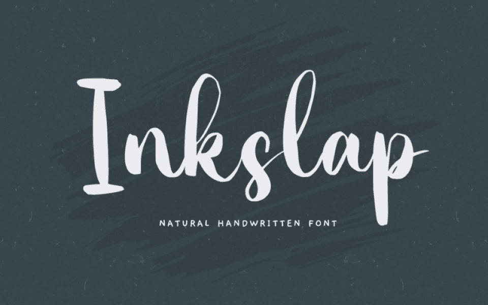 Inkslap Font · 1001 Fonts