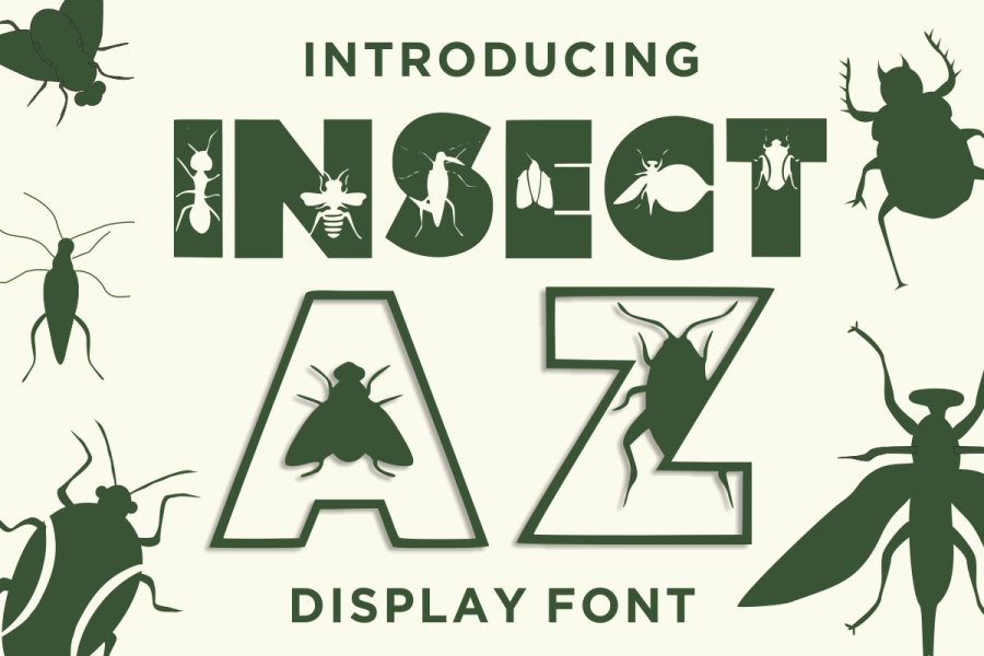 Insect Az Font Family · 1001 Fonts
