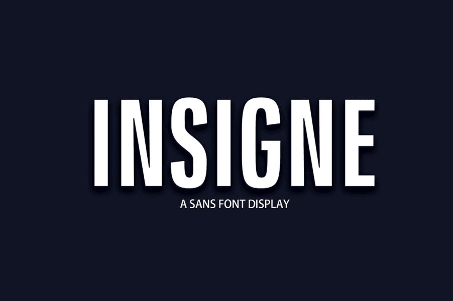 Insigne Display Font · 1001 Fonts