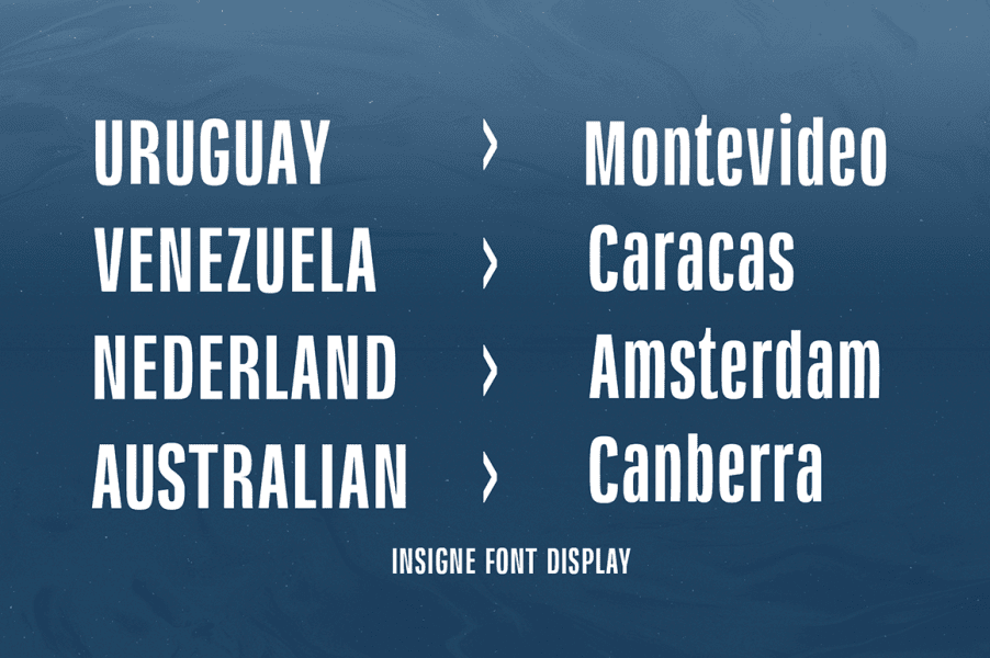 Insigne Display Font · 1001 Fonts