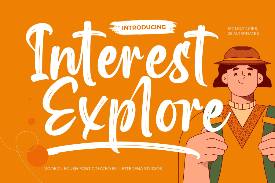 Interest Explore DEMO VERSION Font · 1001 Fonts
