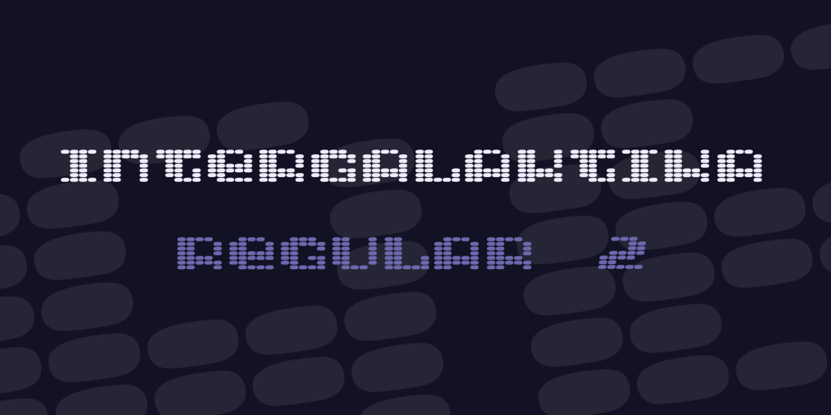 2 Free Caps Only, Dotted, Pixel Fonts · 1001 Fonts