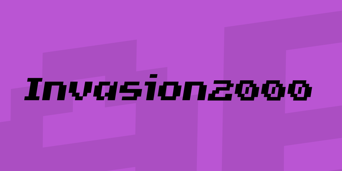 Invasion2000 Font · 1001 Fonts