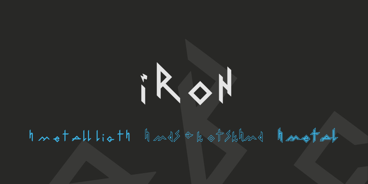 Iron Font Family · 1001 Fonts