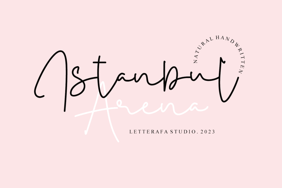 Istanbul Arena Italic - Persona Font · 1001 Fonts