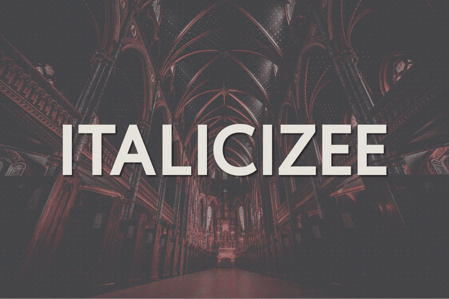Italicizee Font · 1001 Fonts