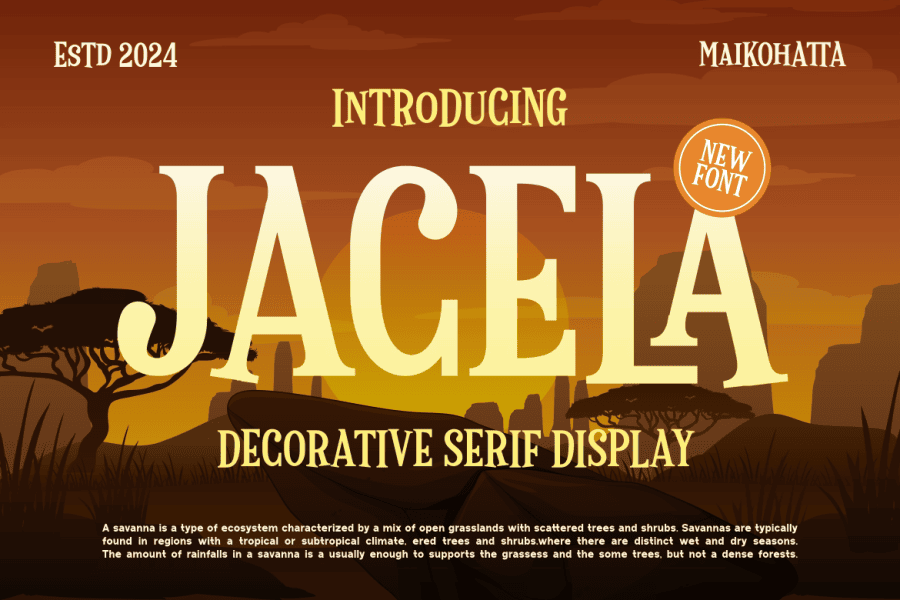 JACELA Font · 1001 Fonts