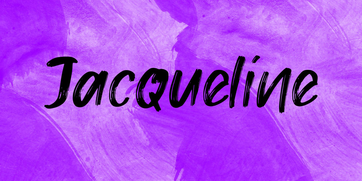 Jacqueline Font · 1001 Fonts