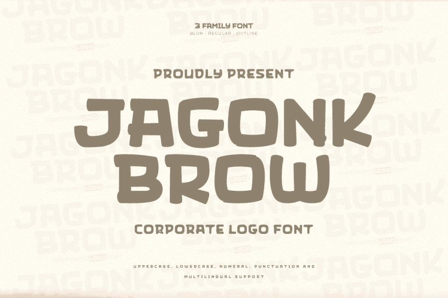 Jagonk Brow Trial Font · 1001 Fonts