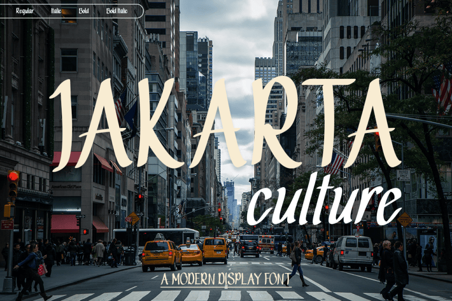 Jakarta Culture Font Family · 1001 Fonts