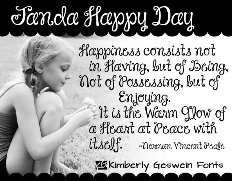 Janda Happy Day Font · 1001 Fonts
