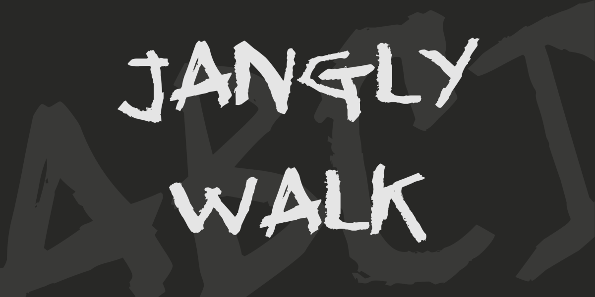 Jangly walk Font · 1001 Fonts