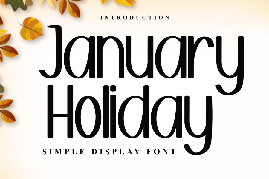 January Holiday Font · 1001 Fonts