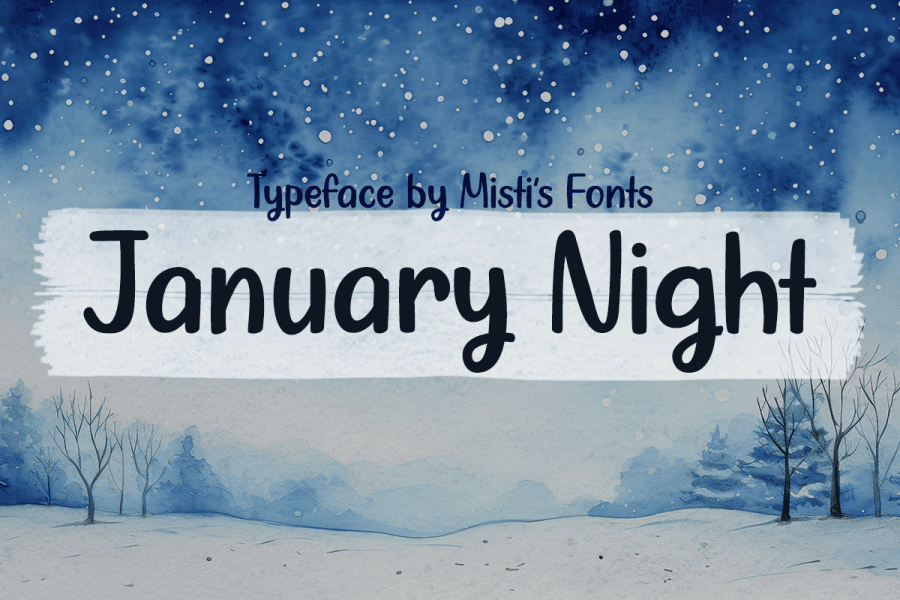January Night Font · 1001 Fonts