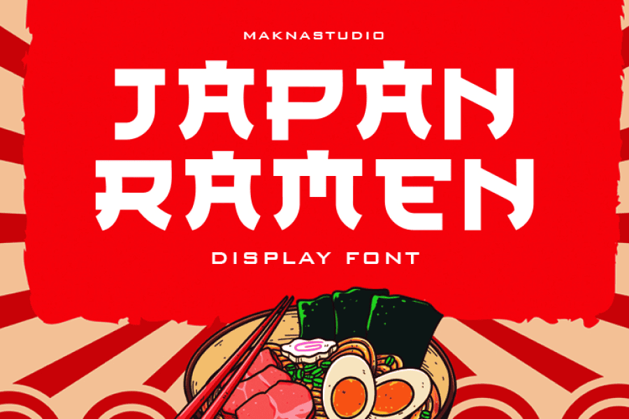 JAPAN RAMEN Font · 1001 Fonts