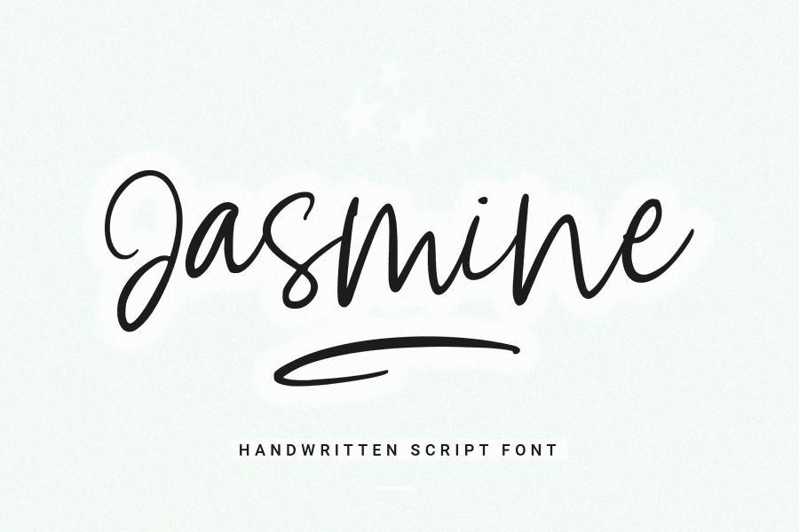 Jasmine Handwritten Script Font · 1001 Fonts