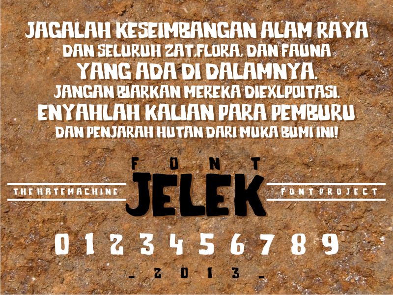 Jelek Font · 1001 Fonts