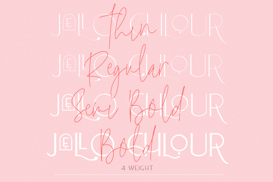 Jello Chlour Font · 1001 Fonts