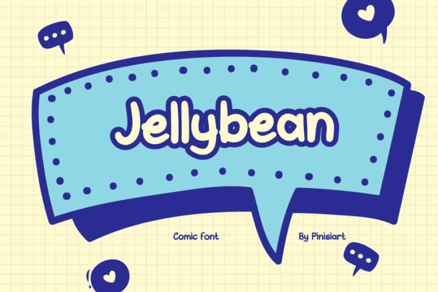 Jellybean Font · 1001 Fonts