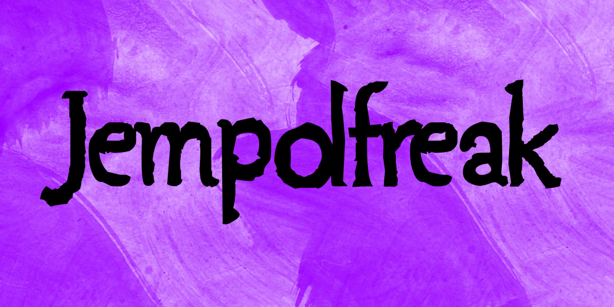 Jempolfreak Font · 1001 Fonts
