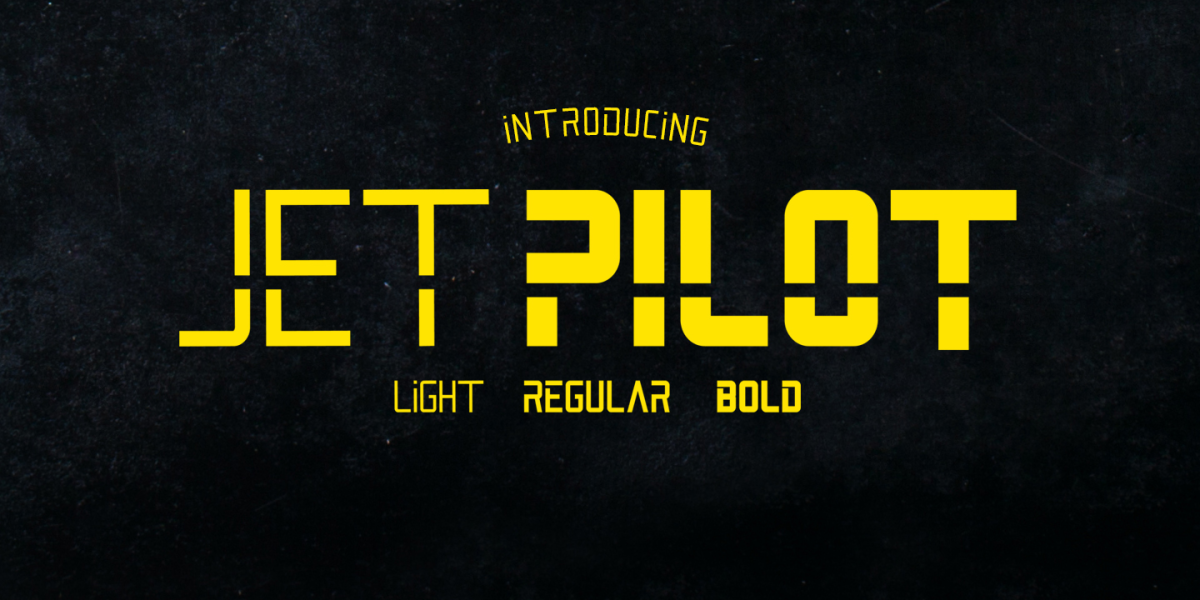 Jet Pilot Font · 1001 Fonts