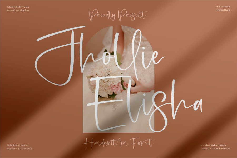 Jhollie Elisha Font Family · 1001 Fonts