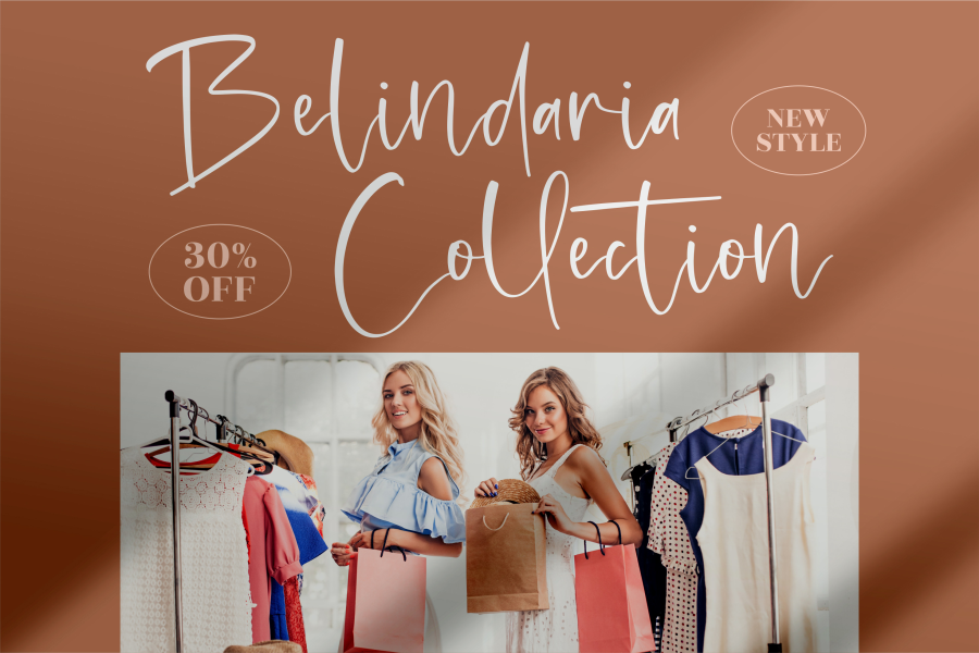 Jhollie Elisha Font Family · 1001 Fonts