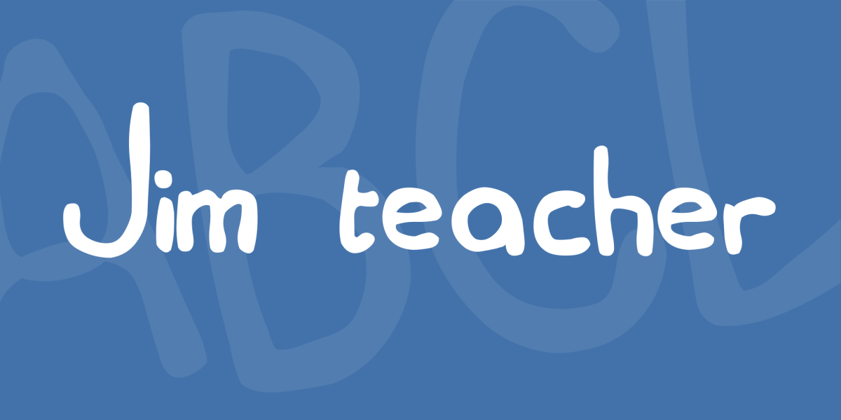 Jim teacher Font · 1001 Fonts