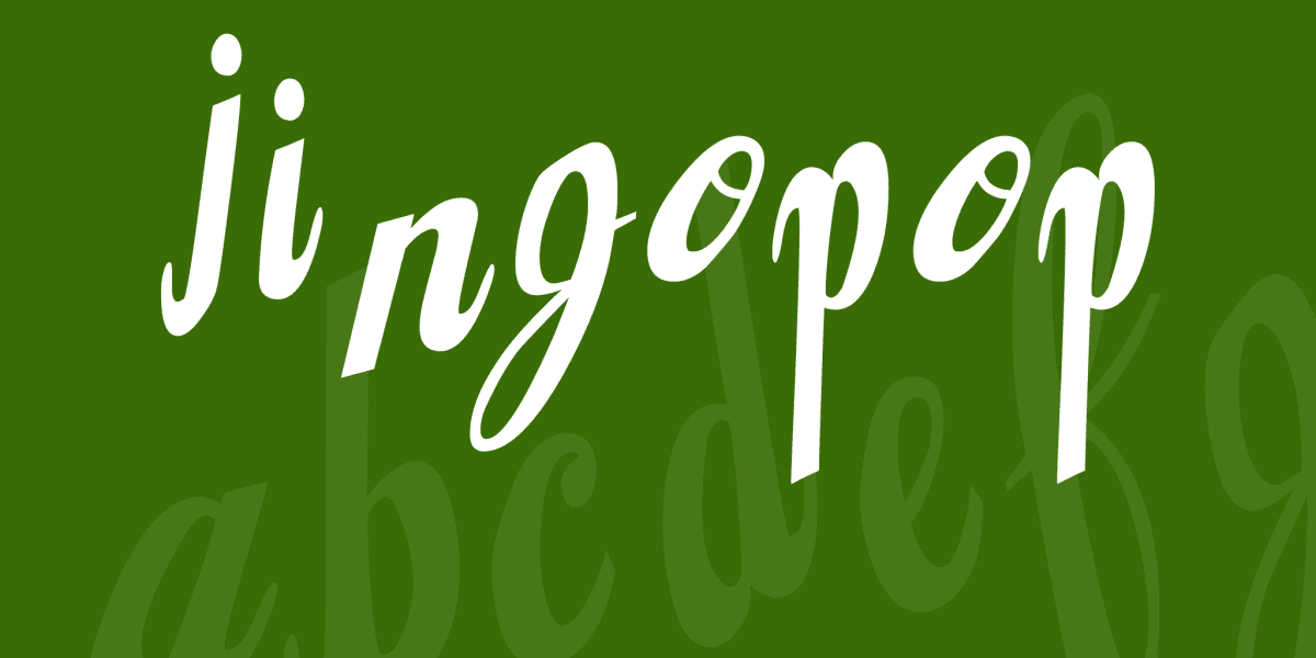 Jingopop Font · 1001 Fonts