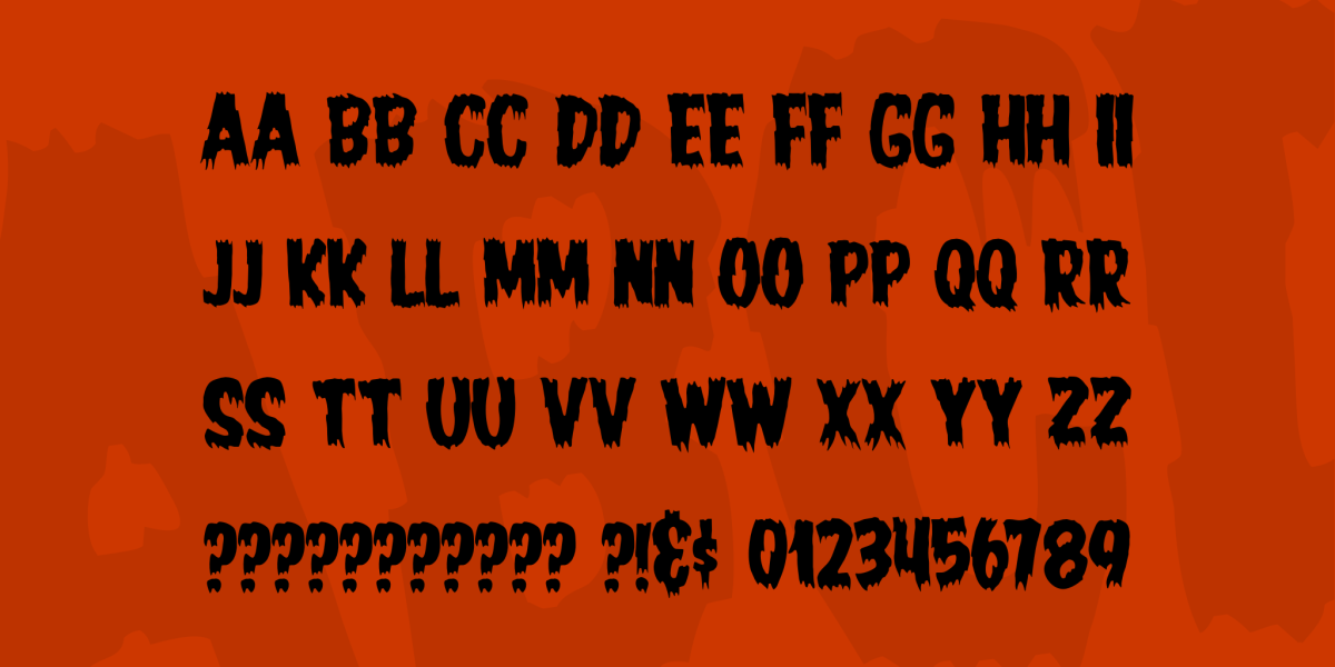 JMH HORROR Font · 1001 Fonts