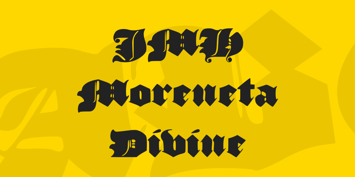 JMH Moreneta Divine Font Family · 1001 Fonts