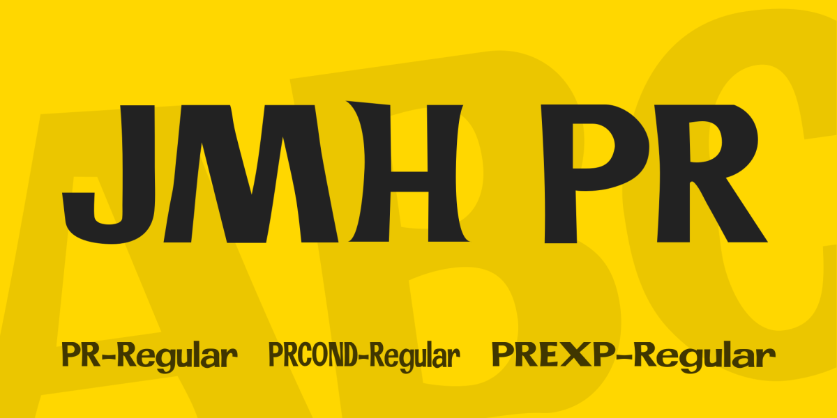 JMH PR Font Family · 1001 Fonts