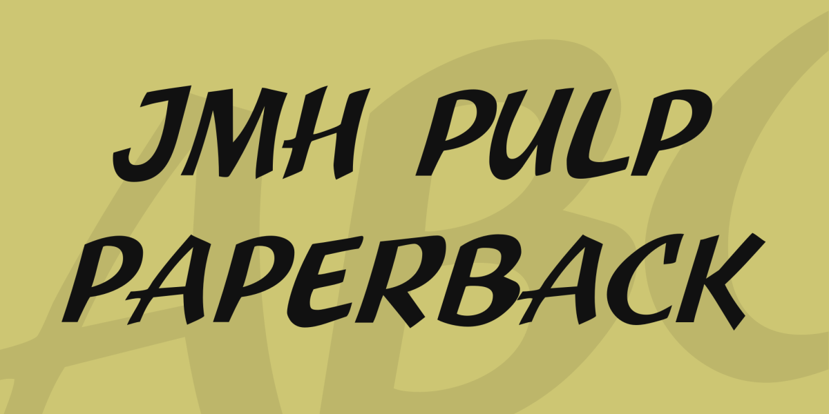 JMH Pulp Paperback Font Family · 1001 Fonts
