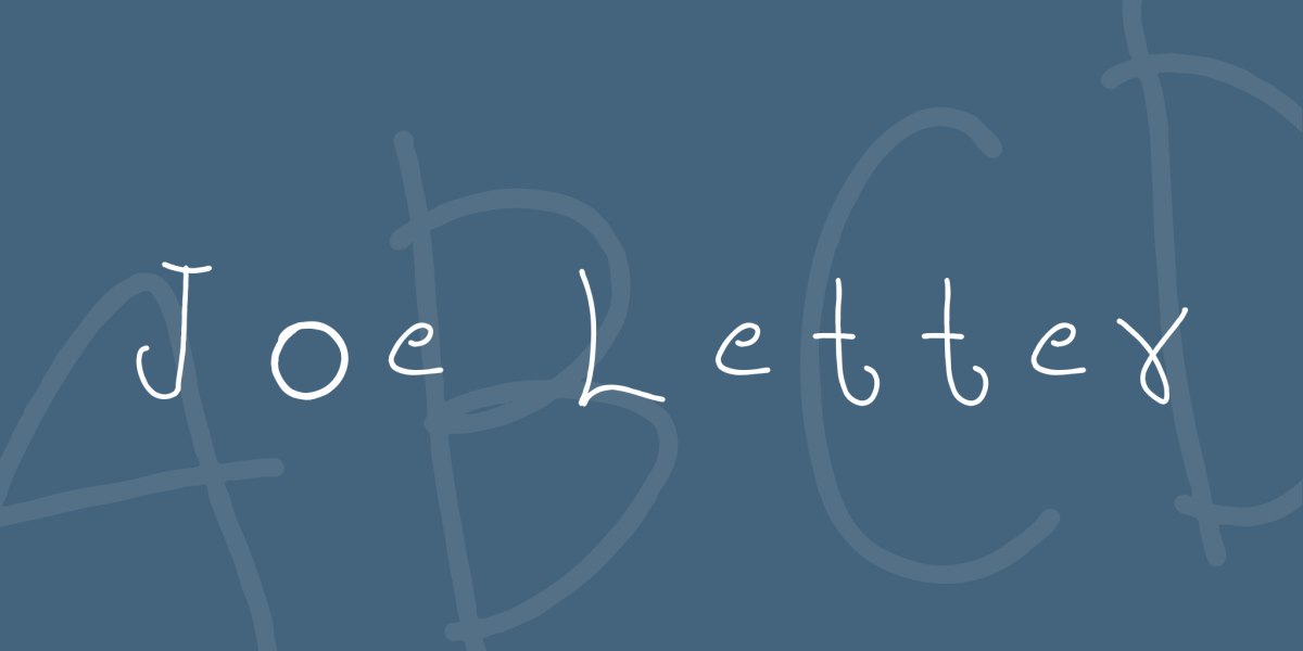 Joe Letter Font · 1001 Fonts