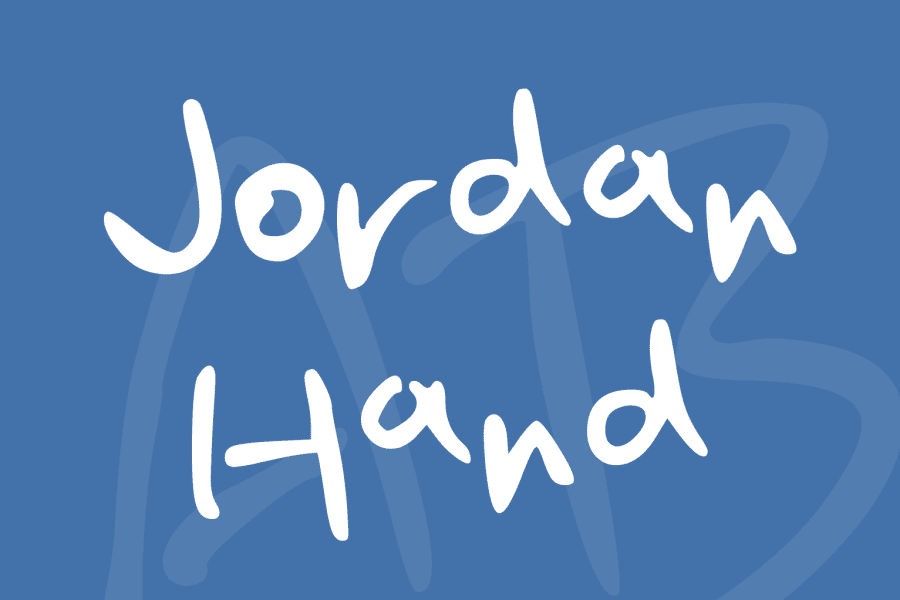 Jordan Hand Font · 1001 Fonts