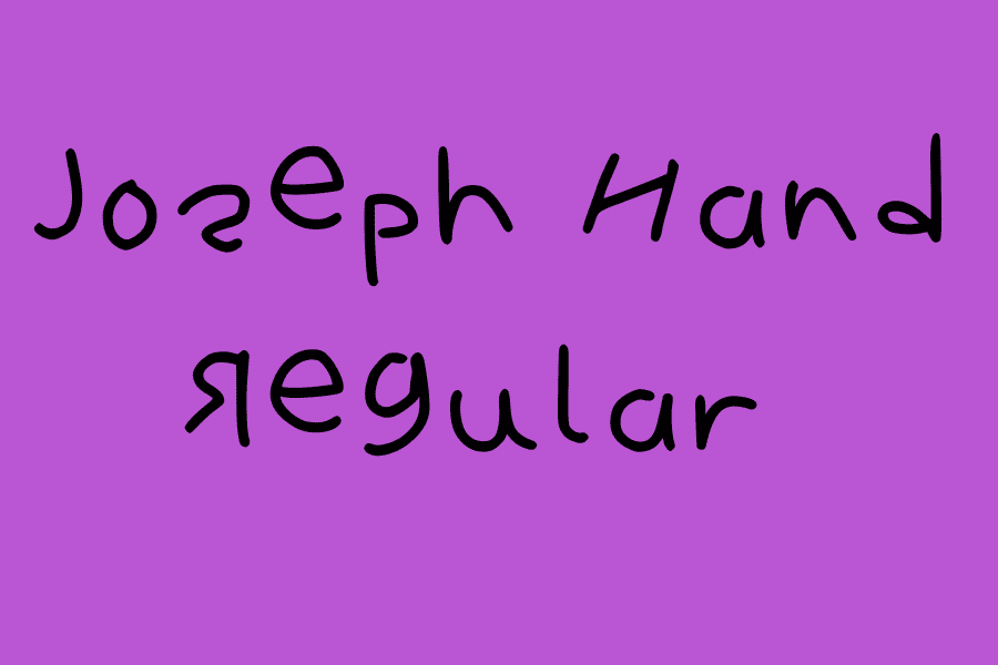 Joseph Hand Font · 1001 Fonts