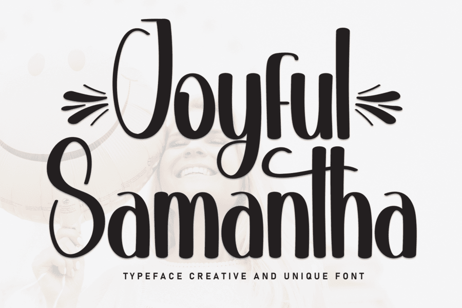 Joyful Samantha Font · 1001 Fonts